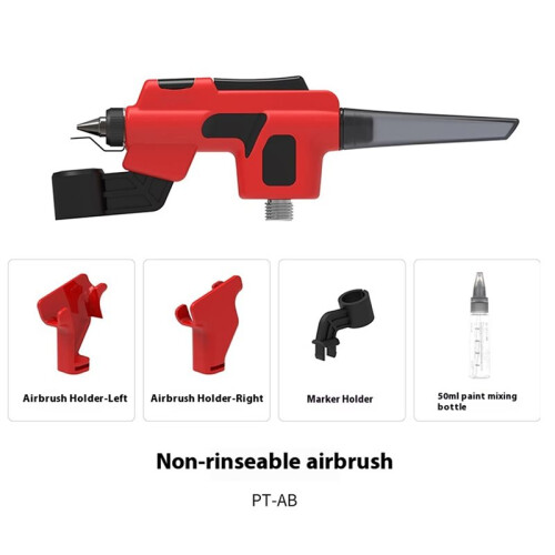PT-AB Wash-Free Airbrush with Rack Portable Airbrush No-Wash Airbrush ...