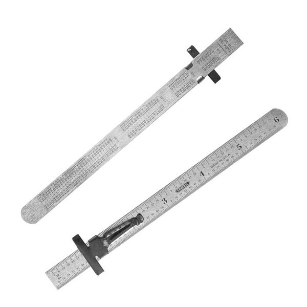Regla de acero inoxidable de precisión de 6 pulgadas con altura de ...
