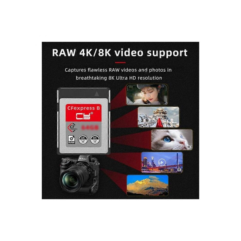 SA-079-064G CFexpress Type-B 64GB Camera Memory Card CFE CFB Adapter ...