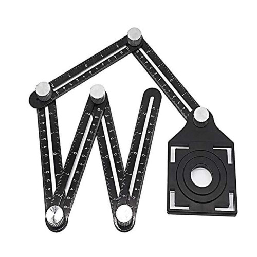 Upgrade Universal Ruler with Tile Positioning, Aluminum Multi Angle ...