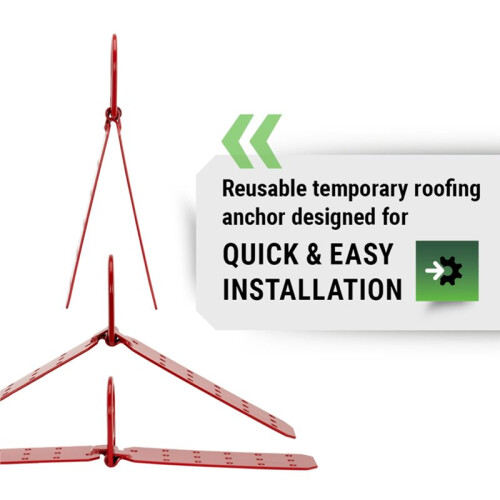 Temporary Roof Anchor Bracket - Safety Roof Top Anchor Bracket for ...