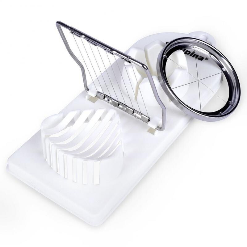 Alpina 2-in-1 Manual Egg Separator 21x8x3cm White Egg Yolk Separator ...