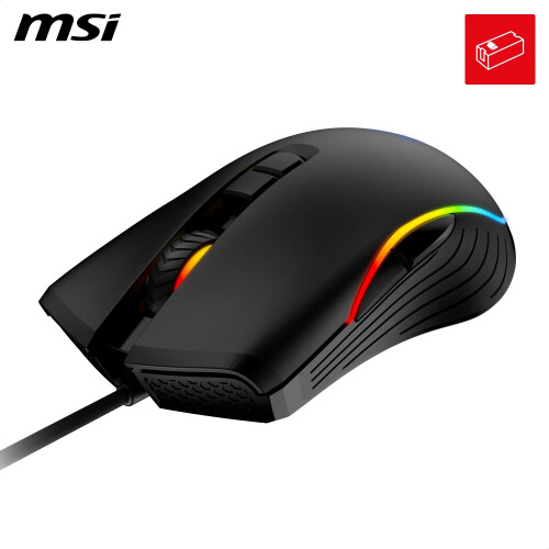 MSI FORGE GM300 Gaming Mouse - 7200DPI Optical Sensor, Symmetrical, 10M ...