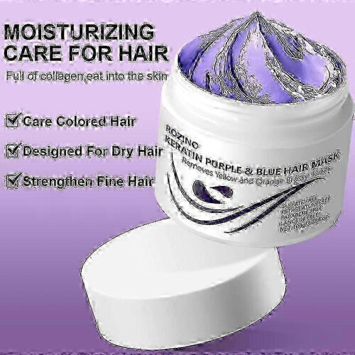 1-3X Keratin Purple Hair Mask for Deep Conditioning Of Blonde And ...