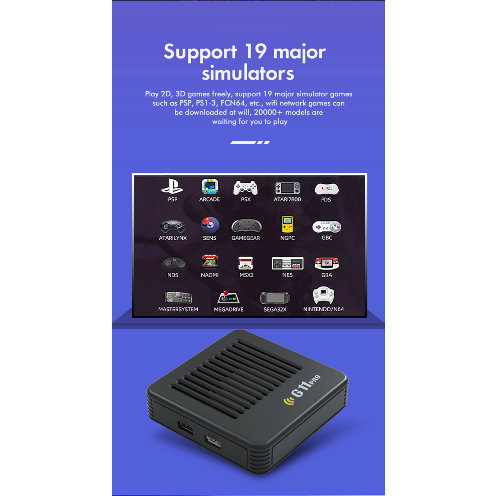 Retro HD-Spielkonsole - RNCYN - G11Pro - Plug and Play - 4K-Emulator ...