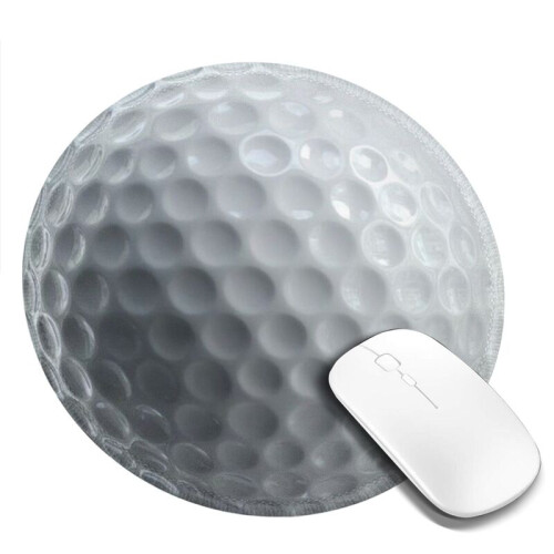 (Golf ball) Round Mouse Pad 8-inch Classic Fun Sports Ball Computer Mat ...