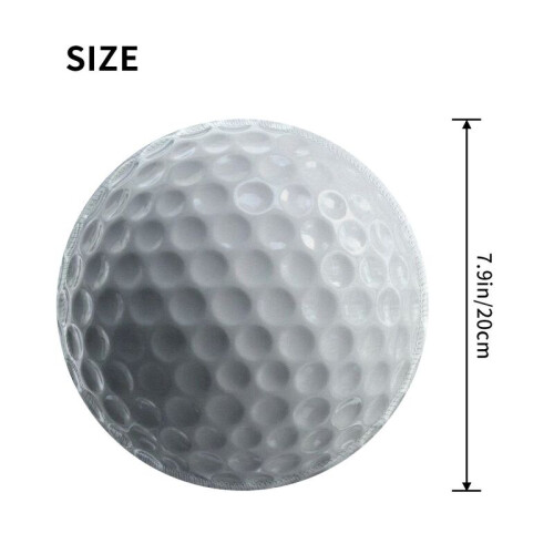 (Golf ball) Round Mouse Pad 8-inch Classic Fun Sports Ball Computer Mat ...