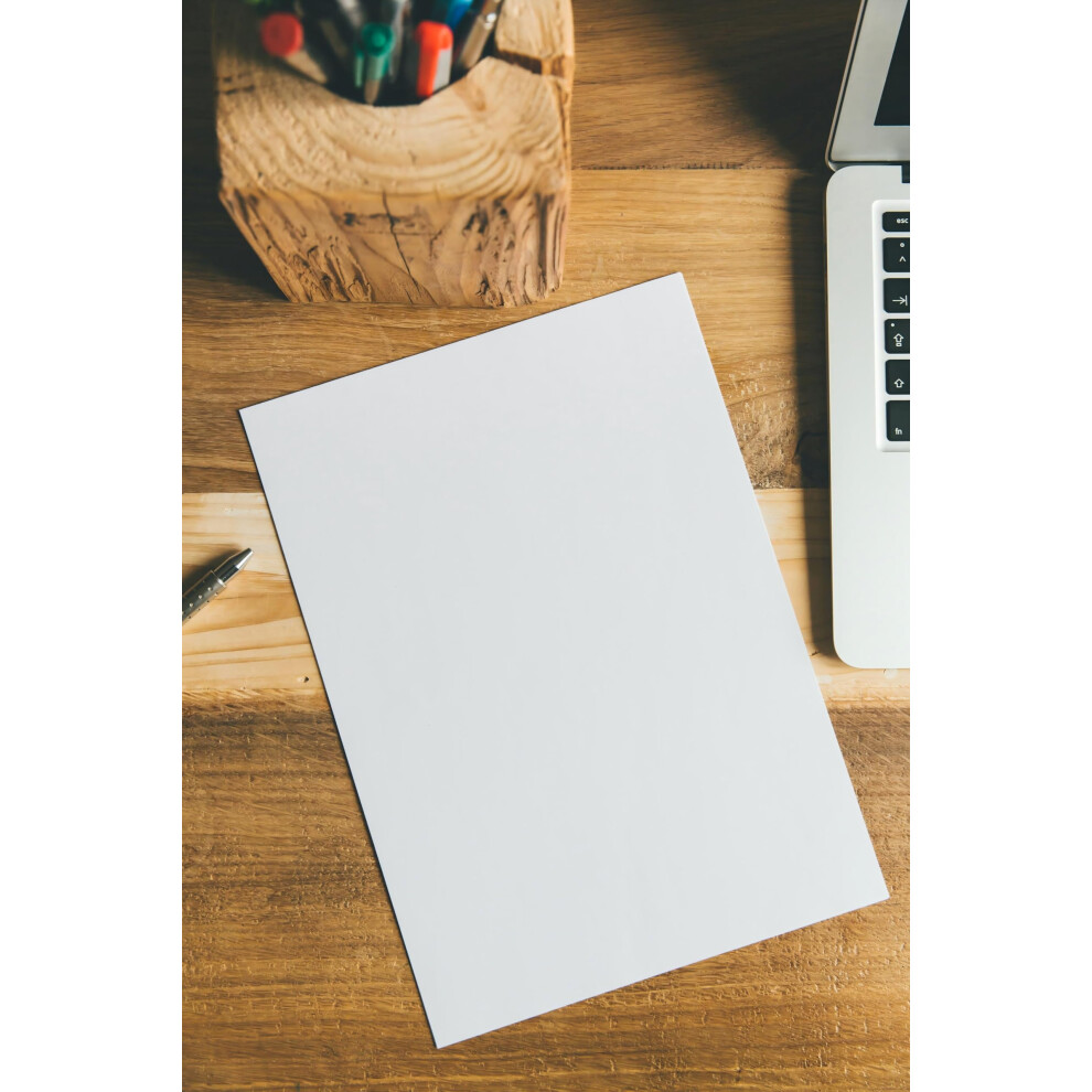 White Card A4 90 Sheets 160Gsm Thick Cardstock for Printing Arts and ...