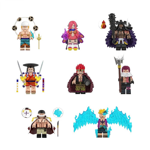 (8pcs-B) One Piece Classic Anime Pirate Role Building Blocks ...