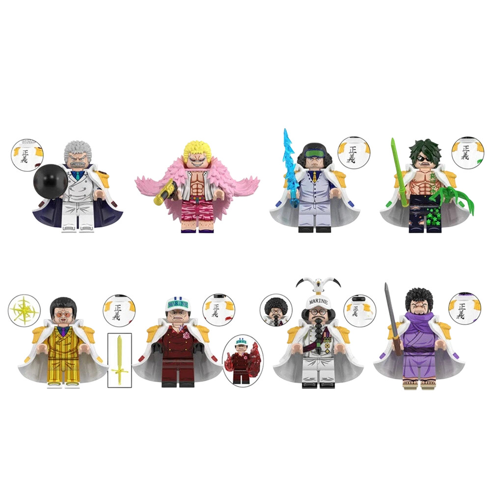 (8pcs-A) One Piece Classic Anime Pirate Role Building Blocks ...