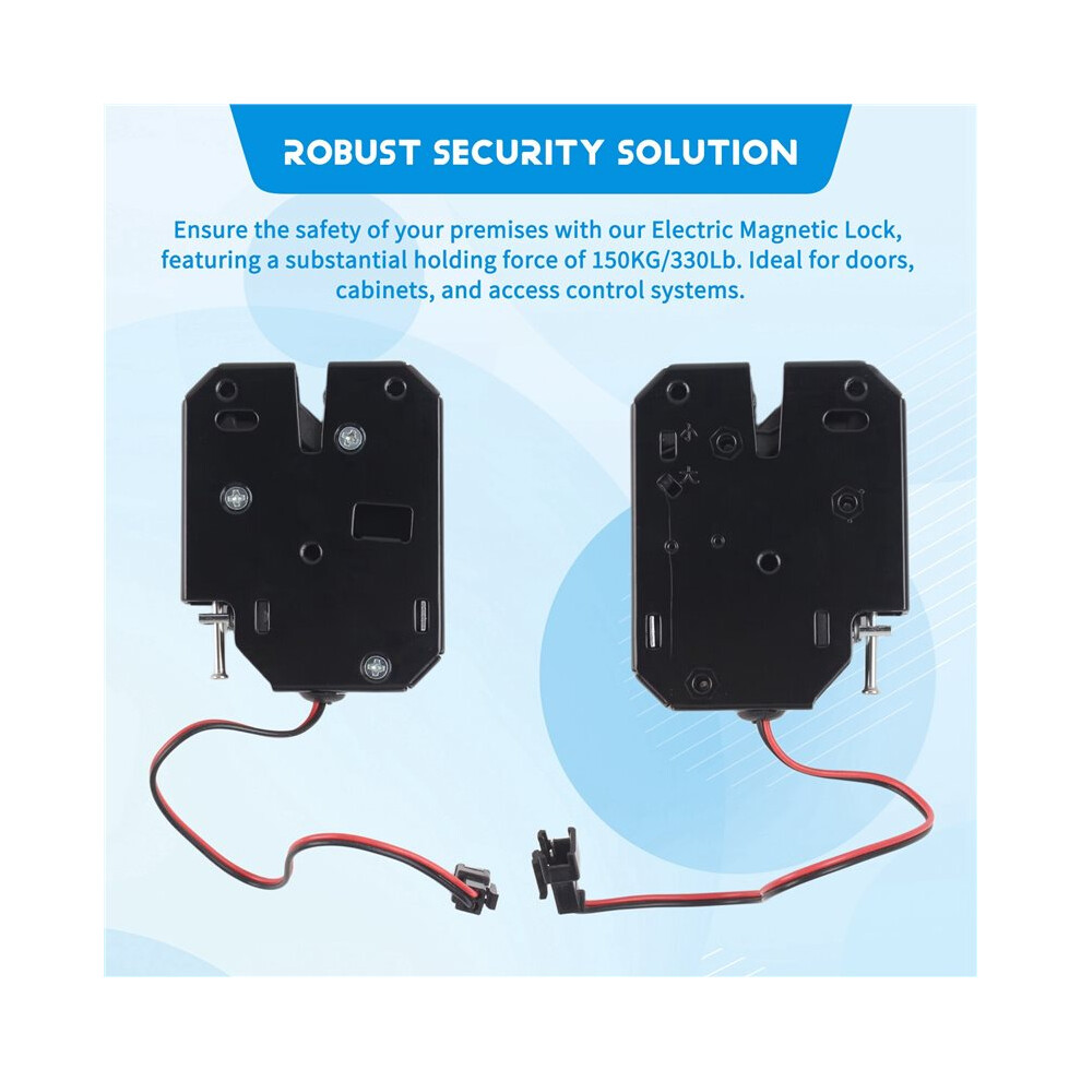 10X 12V 2A Electric Magnetic Lock Fail Safe Holding Force ...