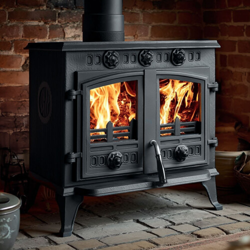 Royal Fire 10kW Cast Iron Wood and Charcoal Burning Stove on OnBuy