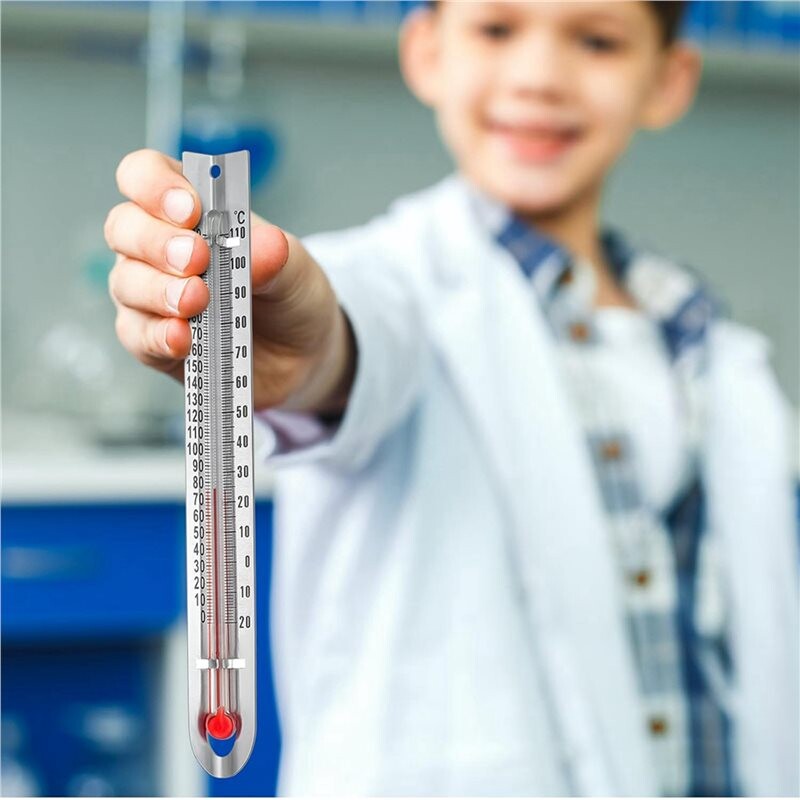 120 Pcs V Shaped, Dual-Scale Science Thermometers, Mercury-Free Lab ...