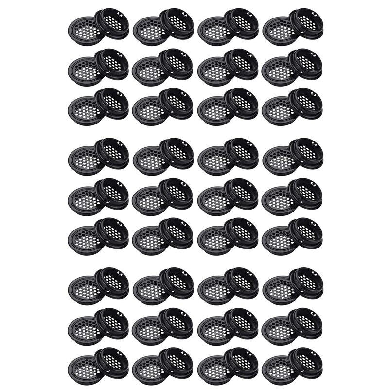 Round Ventilation Grille Cabinet Air Vent Hole Grille 35mm 180 Pieces ...