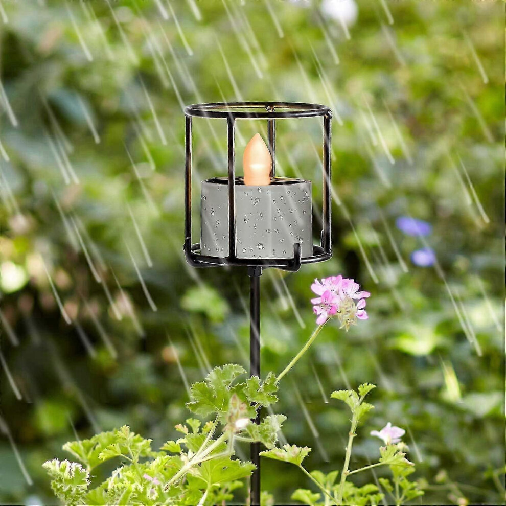 Solar LED Tea Lights - Dusk-to-Dawn Candles for Garden, Camping & Home ...