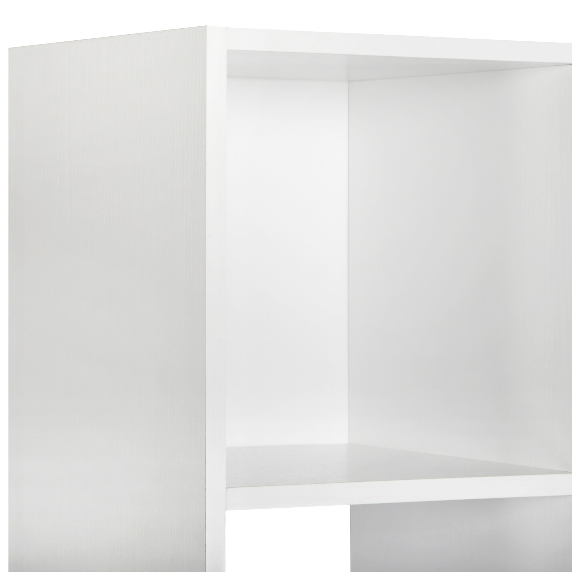 (White + No Drawers) Charles Jacobs White 6 Cube Open Book Shelf ...