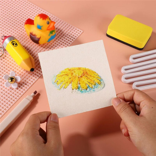 Magic Foam Texture Paper, White Cellulose Card Foam Texture Drawing ...