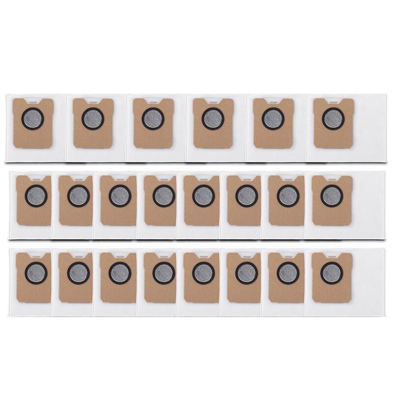 24Pcs C20 Omni C10 Dust Bags Replacement Compatible for Robot Vacuum 3 ...