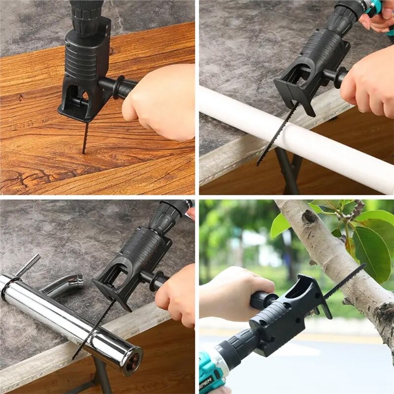 Reciprocate Saw Adapter Electric Power Drill Attachment Portable ...