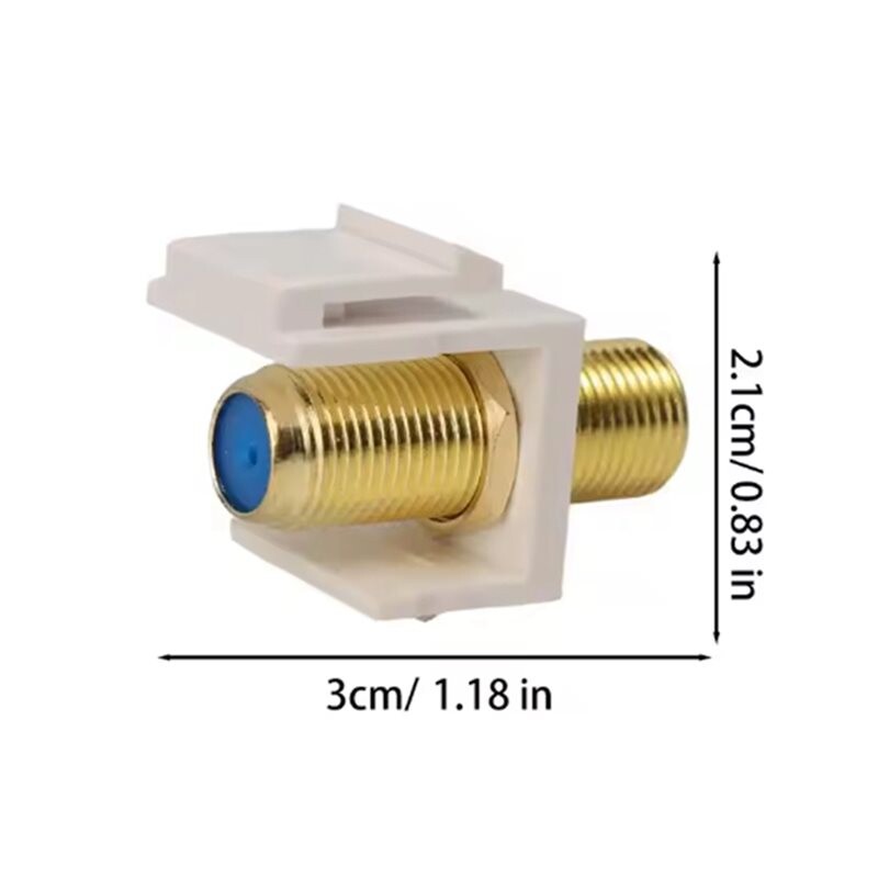 20PCS Coaxial Insert 3GHz F-Type RG6 Coax Insert Changer for Wall Plate ...
