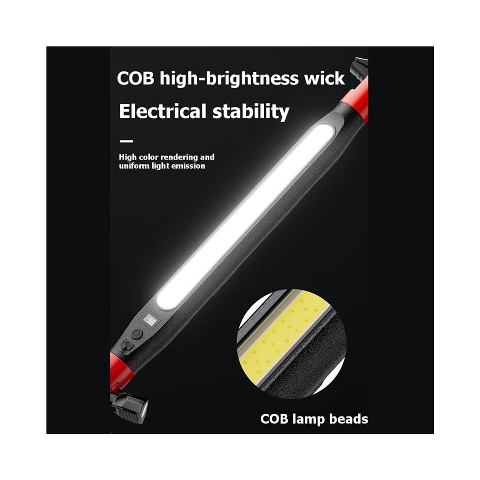 2X Portable Led Work Light Rechargeable Flashlights 2000mAh COB Outdoor ...