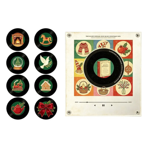 Magnetic Music Fridge Magnet Fridge Customizable Audio Cards Built-in ...