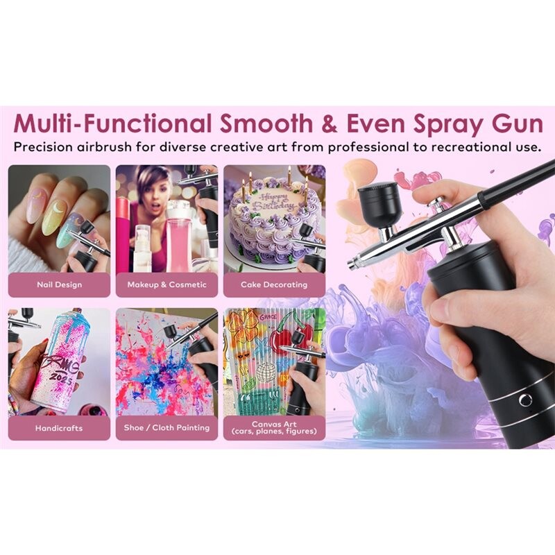Airbrush Kit Rechargeable Cordless Airbrush Compressor,Portable ...