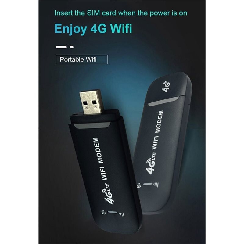 4G USB WiFi Modem LTE Wireless WiFi Adapter USB Dongle 4G Sim Card ...