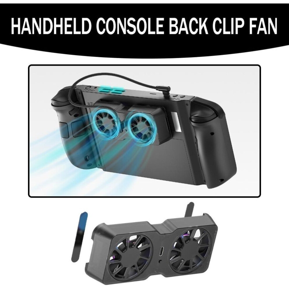 Dual Fan Magnetic Cooling Back Clip 3 Speed Adjustable Radiator Instant ...